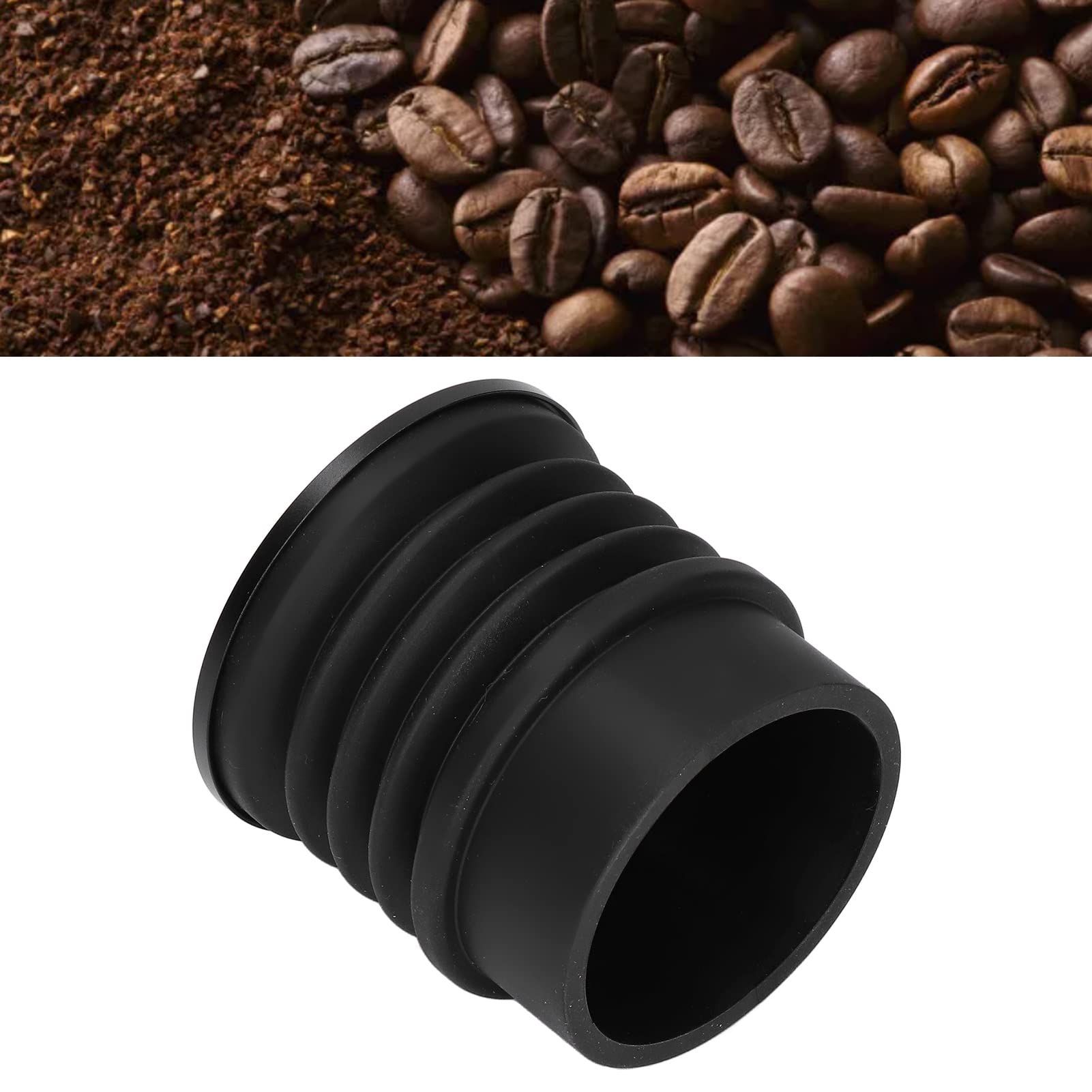 Junlucki Grinder Blowing Bean Bin, Silicone Coffee Grinder Blowing Tool Hand Pressure Powder Blowing Bean Bin Grinder Bean Funnel Universal Coffee Grinder Cleaning Tool for 52β70MM Grinder