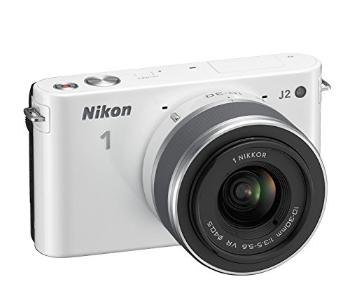 Nikon 1 J2 10.1 MP HD Digital Camera with 10-30mm VR Lens (White)