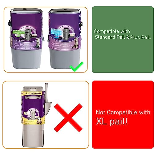 Varycony Cat Litter Refills Bag Cartridge Compatible with Your Genie Litter Standard Pail, Plus Pail, 8 Pack (NOT Compatible with Your Genie Litter XL Pail)