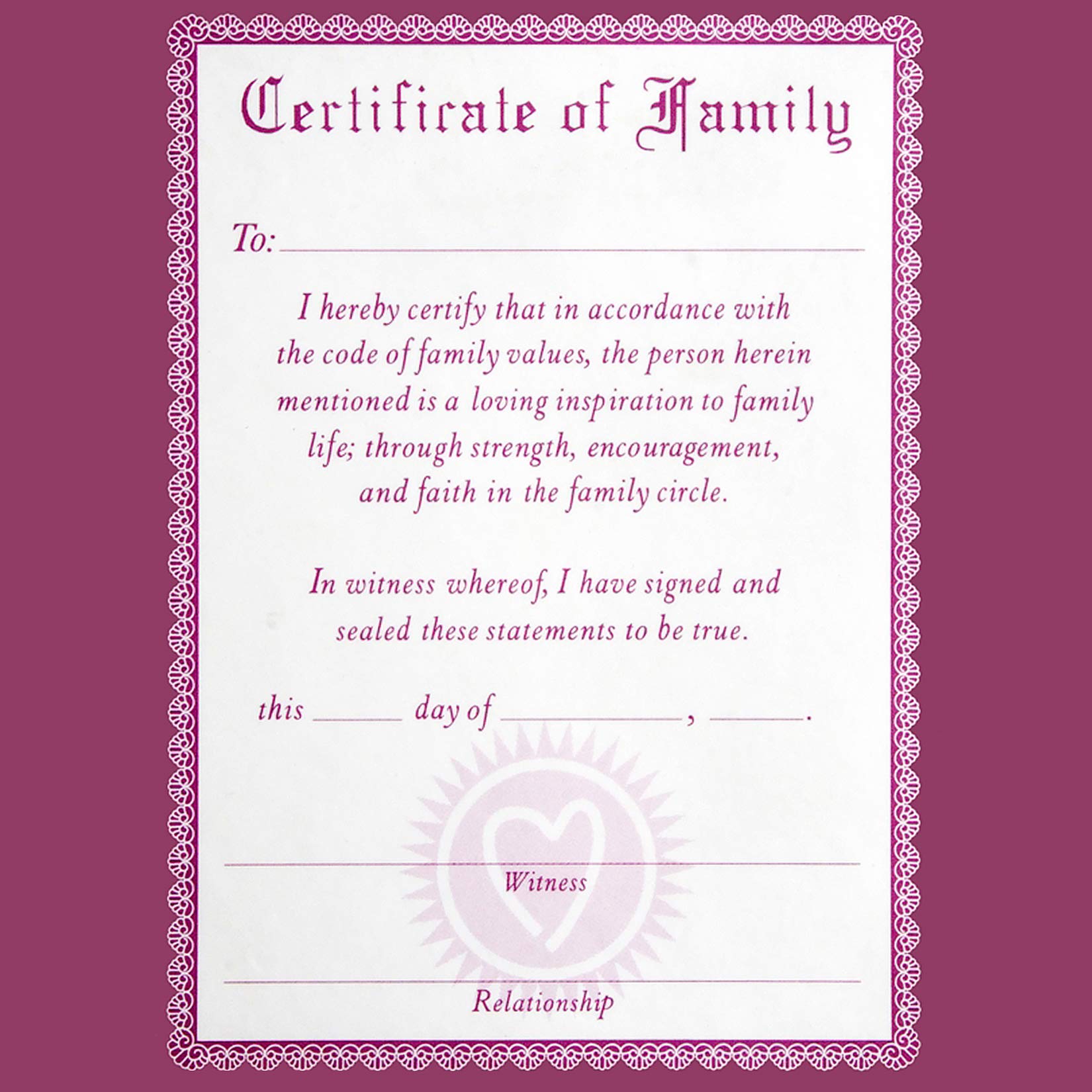 Loving Family Rose Gold 1-1/4" Heart - 24" Chain Locket Necklace