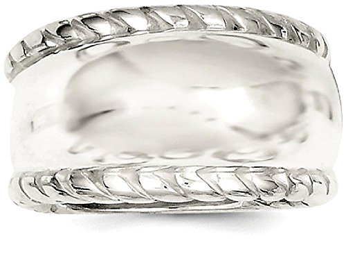 IceCarats 925 Sterling Silver Twisted Chunky Dome Woven Crisscross Band Statement Ring Size 7