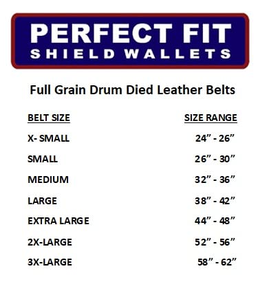 Perfect Fit Shield Wallets Mechanics Belt Buckleless No Scratch Leather Work Belt Hook Large (38-42 Inches)