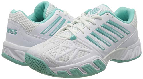 K-Swiss Performance Women's Tennis Shoes, White White Aruba Blue 121, 7 UK