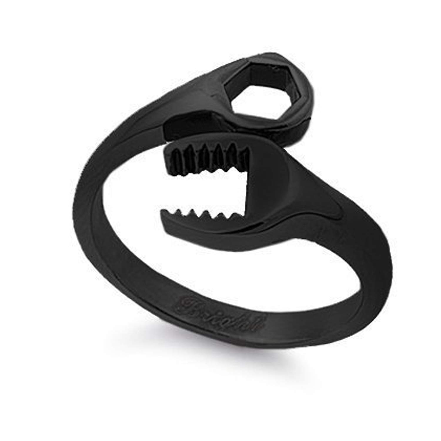 JewelryVolt Stainless Steel Ring Wrench Mechanic Wrench Tool Polished Black IP Casting (Black A 9)