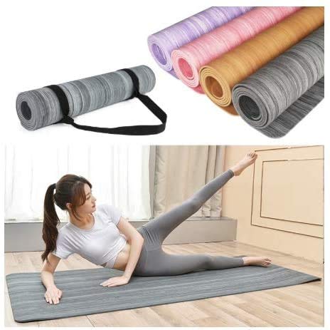 Luxury POE Waterproof Tear-Resistant, Double Emobossed Yoga Mat(Pink)