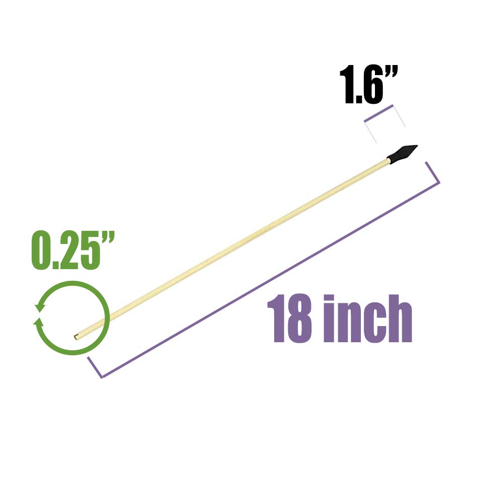 KNIDOSE 12 Pcs Safety Archery Target Arrows with Quiver - 18 Inch Handmade Wooden Arrows for Kids and Beginners | Soft Rubber Tips