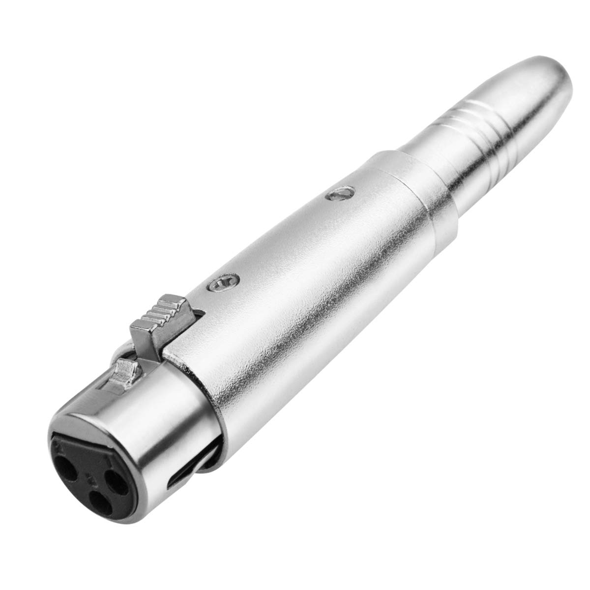 JOMLEY 3 PIN XLR Female to 1/4 inch Female Cable Adapter -2 Pack