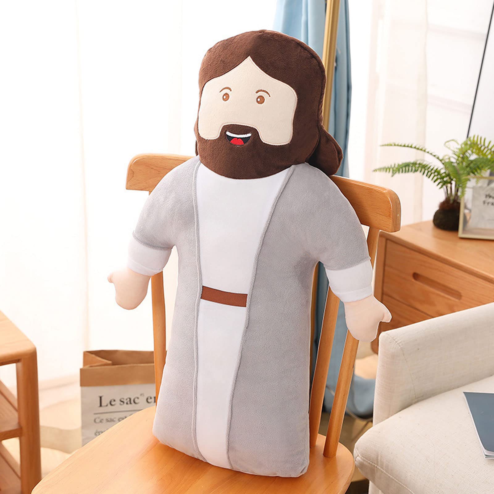 Ponjauk 20" Jesus Plush Toy - Classic Christ Stuffed Doll - Religious Home Christmas Decoration (50cm)