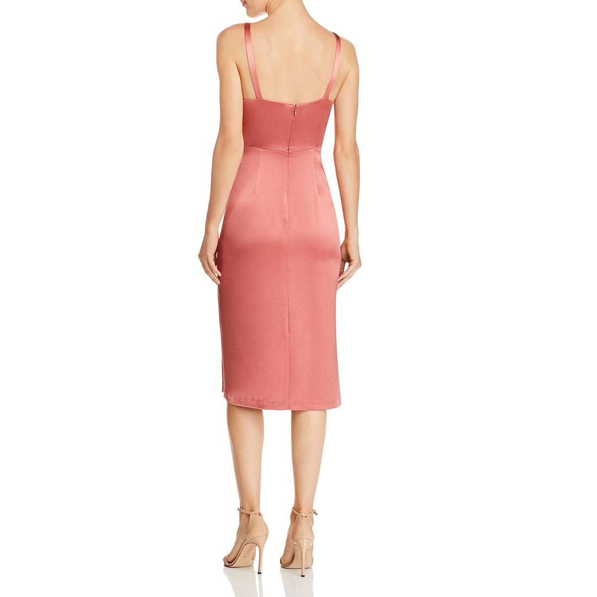 Jill Jill Stuart Women's Slip Dress with Twist Detail, Rosewood, 2