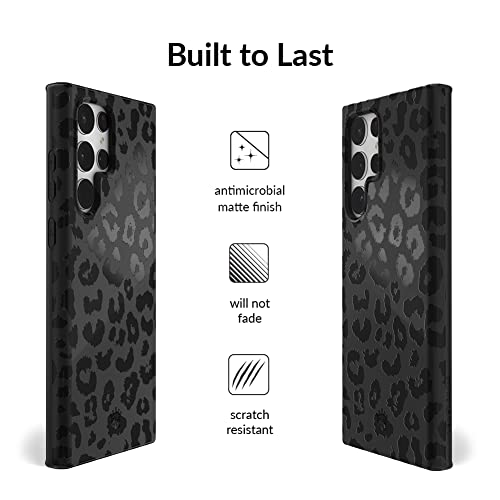 Velvet Caviar Compatible with Samsung Galaxy S23 Ultra Case for Women [8ft Drop Tested] Cute Protective Phone Cases - Black Leopard (S23 Ultra, 2023 Release, 6.8")