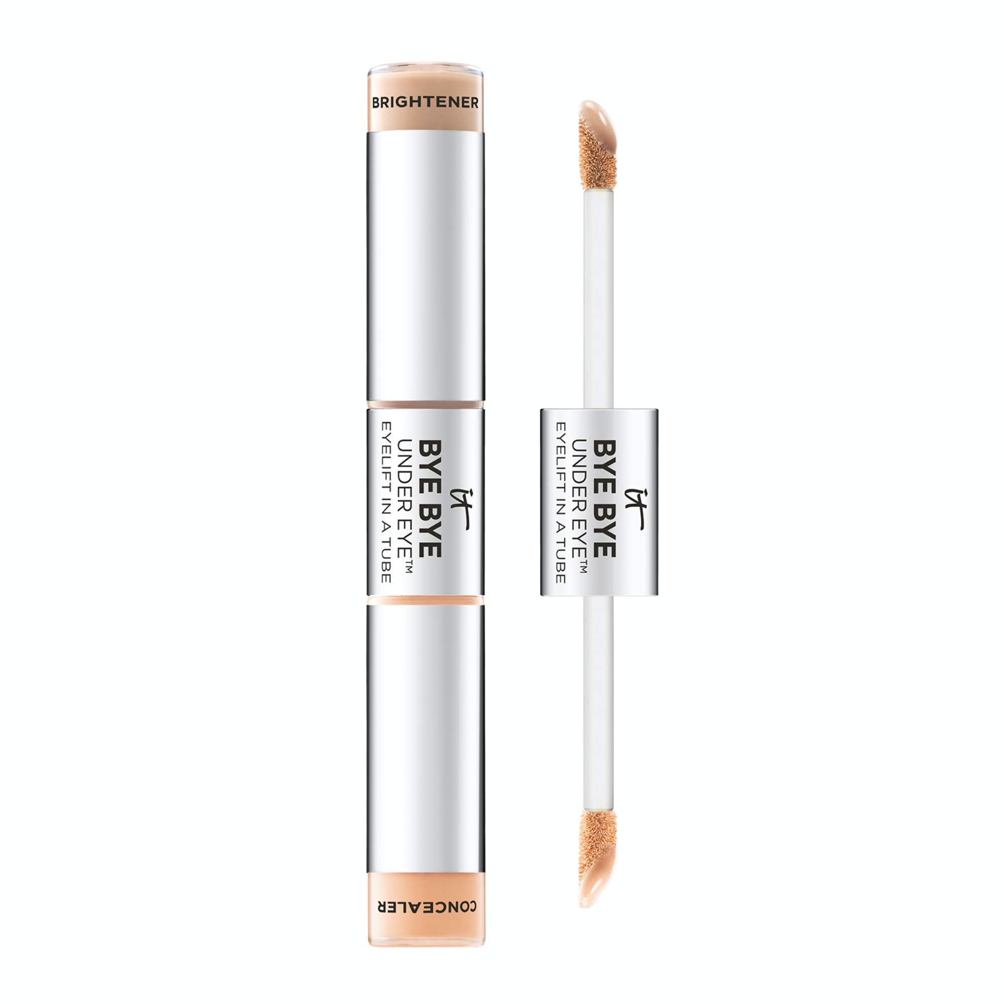 IT Cosmetics Bye Bye Under Eye Eyelift in a Tube, Tan (W) - Anti-Aging Concealer & Brightener - Erases Imperfections, Adds Light & Lift - With Hydrolyzed Collagen - 0.36 oz