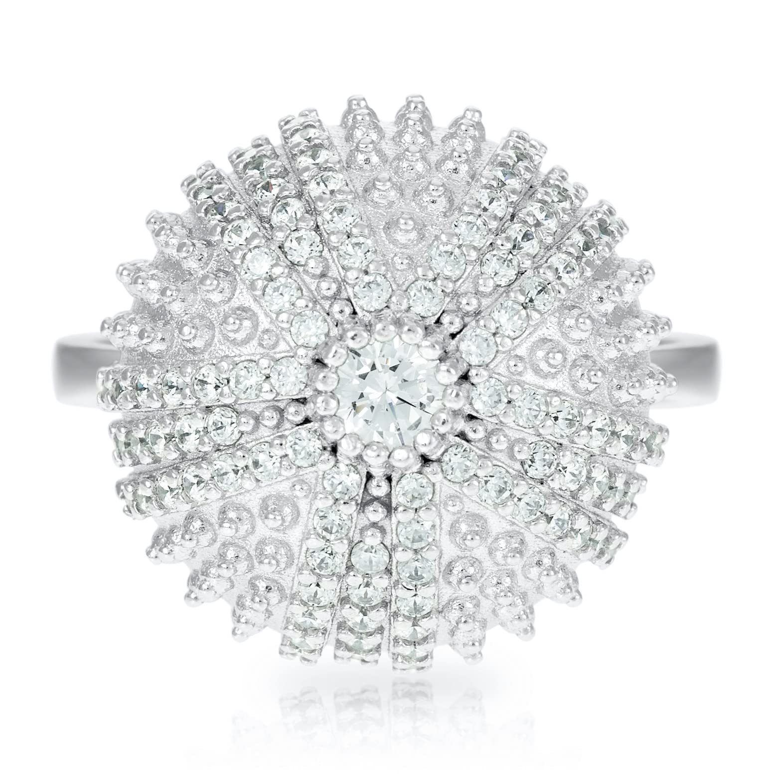 Pharaoun Mini Sea Urchin Cocktail Ring in Sterling Silver - Size 8