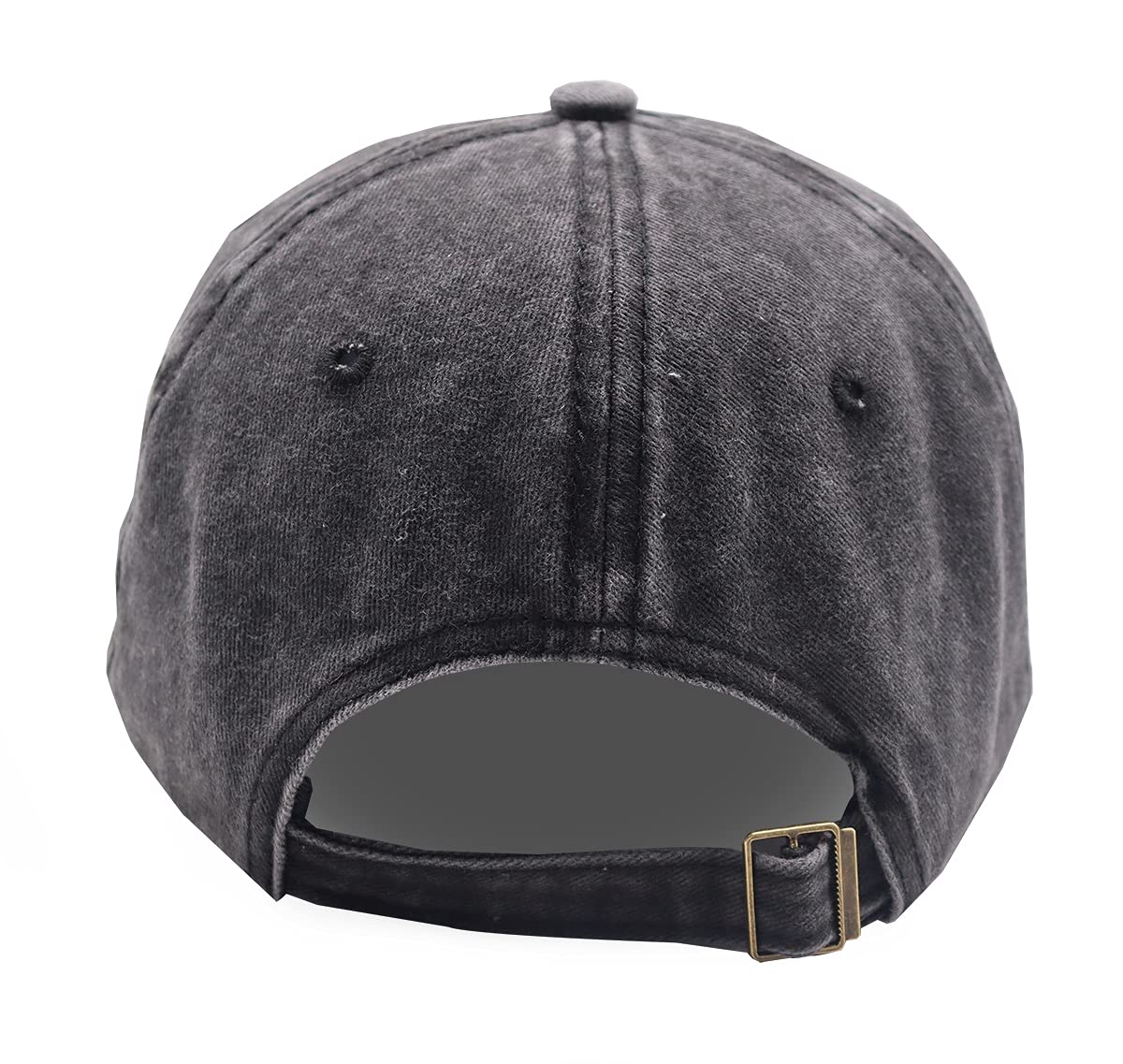 KKMKSHHG Women's Baseball Cap, Embroidered Adjustable Vintage Distressed Cotton Dad Hat Black