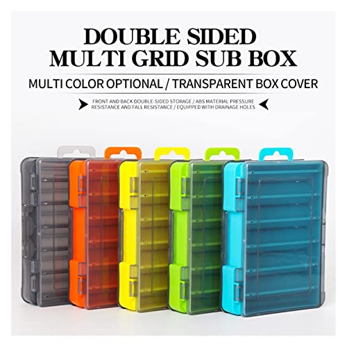 MEFESE 6 Compartments Fishing Tackle Boxes Lure Storage Double Side Fishing Accessories Case Bait Lure Hook Tool Storage Boxes
