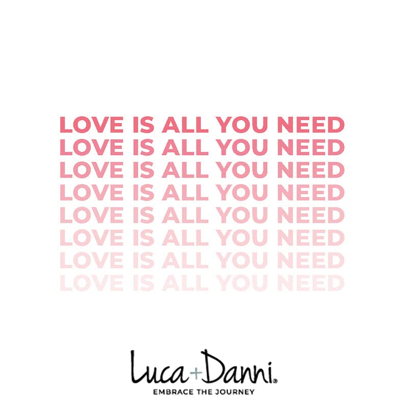 Luca + Danni Everlasting Love Bangle Bracelet For Women - Silver Tone Petite Size Made in USA