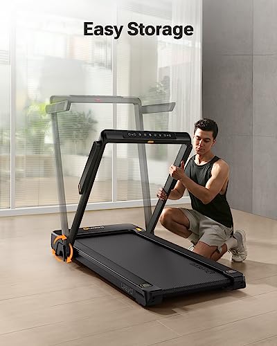UREVO Walking Pad Treadmill with Auto Incline, 9 Level Incline Under Desk Walking Treadmill Machine with APP Control, Mini Treadmill for Home Office