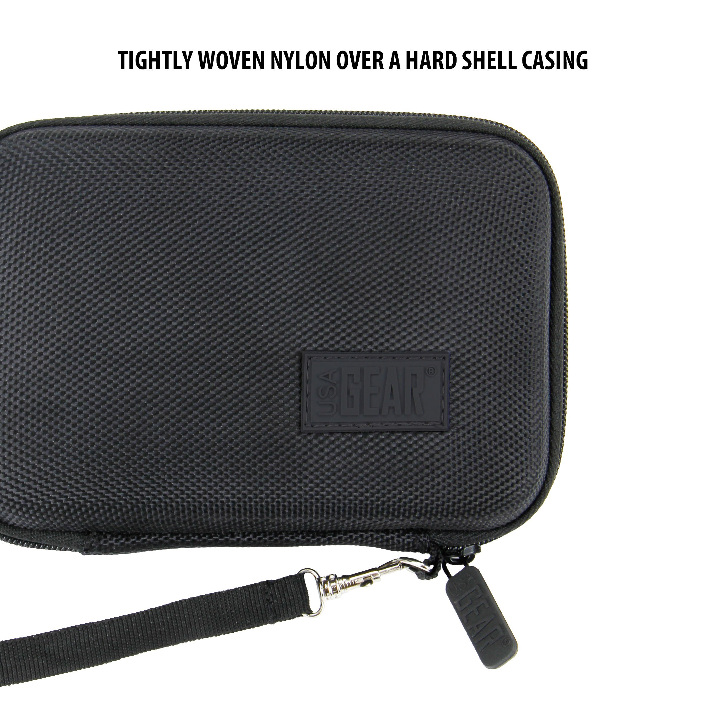 USA GEAR Thermal Imager Case - Hard Thermal Imager Carrying Case - Compatible with FLIR C5, FLIR C3, FLIR C2, Seek Reveal, Seek XR, Seek PRO, Seek Fastframe XR, and More Thermal Imagers - Black