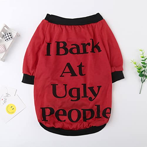 YEZIJIN Cute Christmas Dog Costume, y Winter Christmas Cosplay Clothes Sweaters Outfits Pullover Doggie Sweatshirt Autumn Pet Sweaters (Red, M)