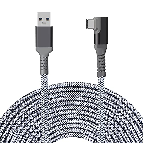 Lenink Link Virtual Reality Headset Cable Compatible with Oculus Quest, Quest 2 VR Headset and Gaming PC, Link Cable USB C to C Fast Charging (6m/20in)