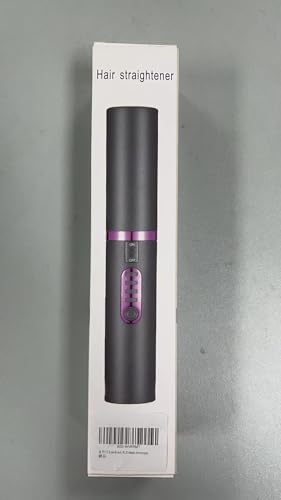 JMFONE Cordless Hair Straightener, Mini Cordless Flat Iron 2 in 1, Portable USB-C Rechargeable 5000mAh Battery, Ceramic Plate, Quick Heat & 3 Adjustable Temp,Travel Size Preferred for Women Girl