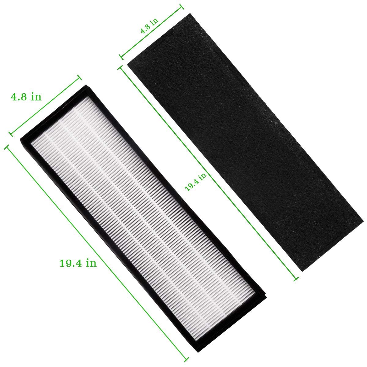I clean Filter C Replacement Guardian FLT5250PT, Hepa Filter for FLT5000/FLT5111Series Air Purifiers AC5000, AC5000E, AC5350B, AC5300B Series(2 Pcs Hepa Filter C&6 Pcs Carbon Pre Filters