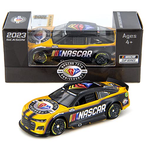 Lionel Racing NASCAR 75th Anniversary 2023 CHVY Yellow Diecast Car 1:64 Scale