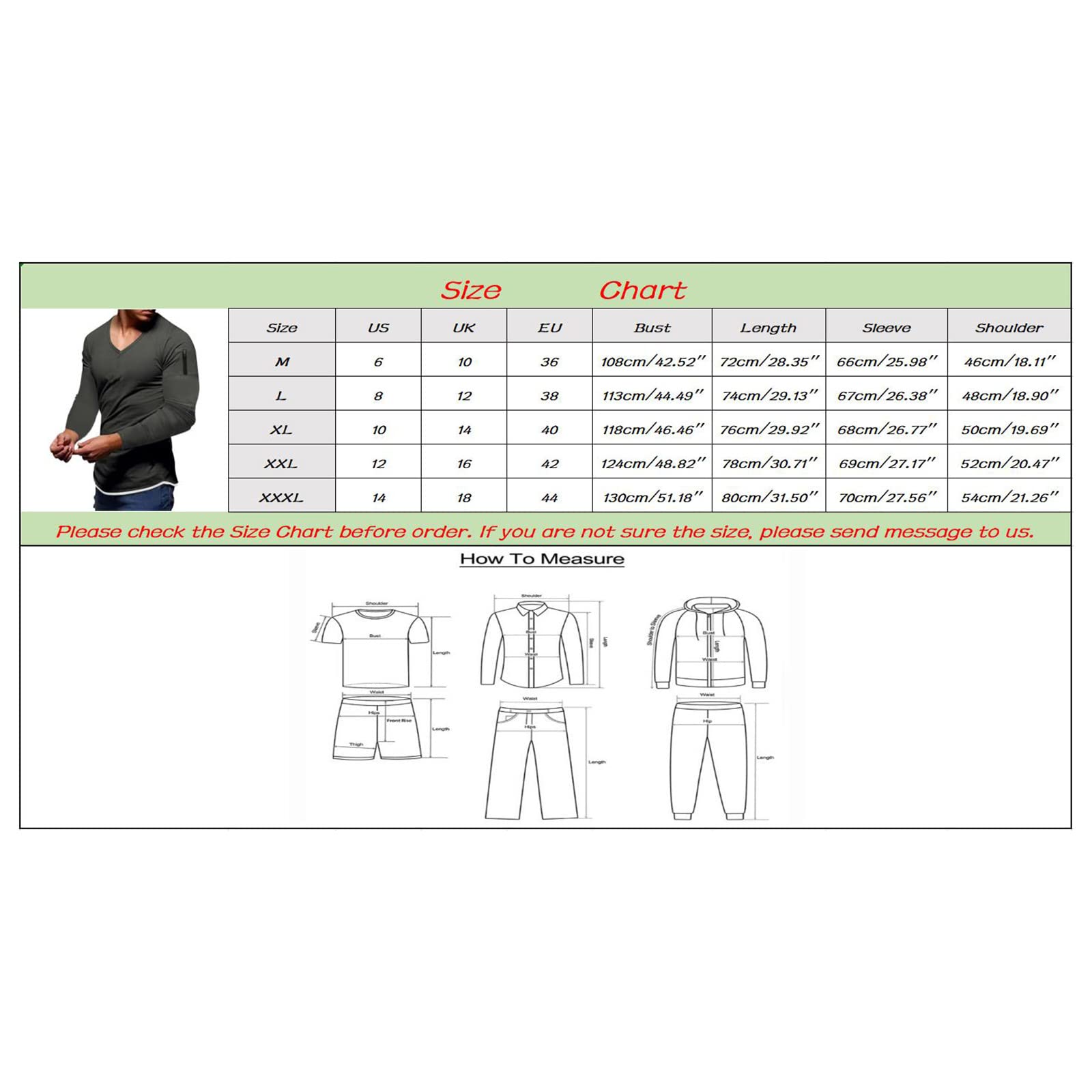 Mens Long Sleeve Muscle T-Shirts Fashion Workout Fitted Bodybuilding Tee Top Athletic Gym Plain Shirts White 2XL