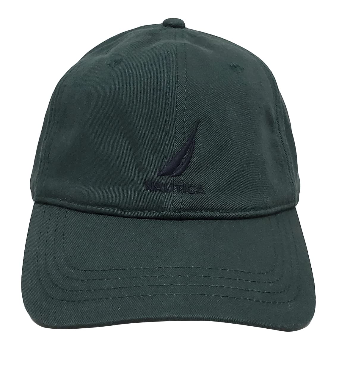 Nautica Men Adjustable Logo Hat Cap (US, Alpha, One Size, Kelp Seas)