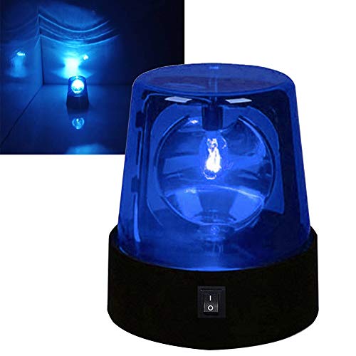 LED Strobe Light,360 Degree Rotating DJ Flashing Stage Effect Battery Powered Strobe Light Car Siren Strobe Light,Disco Party Rotating Lamp(Red,size:1pc)