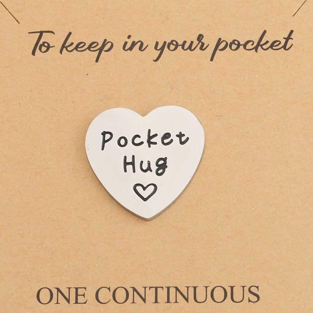 MAOFAED Pocket Hug Token Gift Idea Going Away Gift Long Distance Relationship Gift for Girlfriend Boyfriend (keep in pocket card)