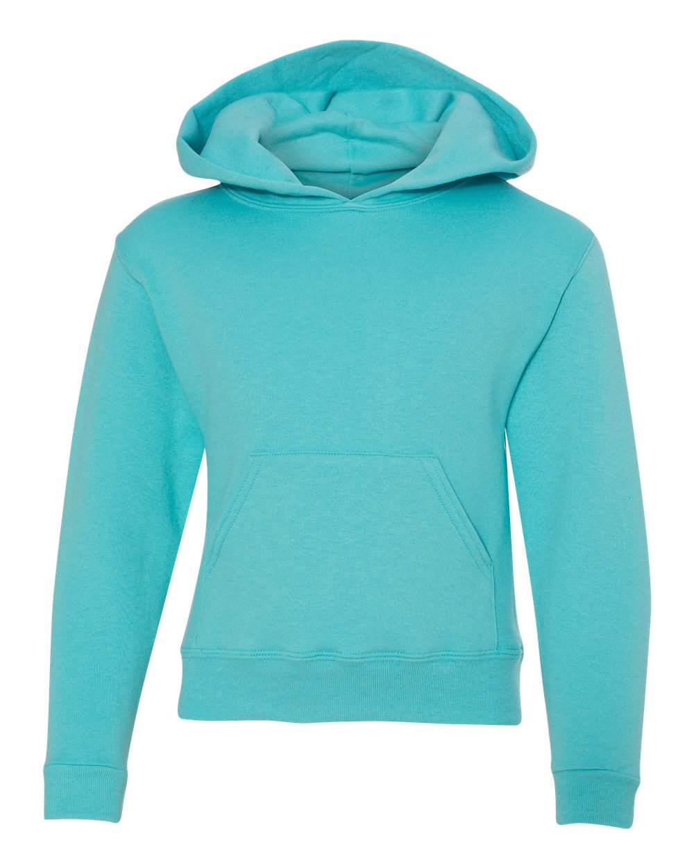 Jerzees 996Y Youth NuBlend Hooded Pullover Sweatshirt, Scuba Blue, Small