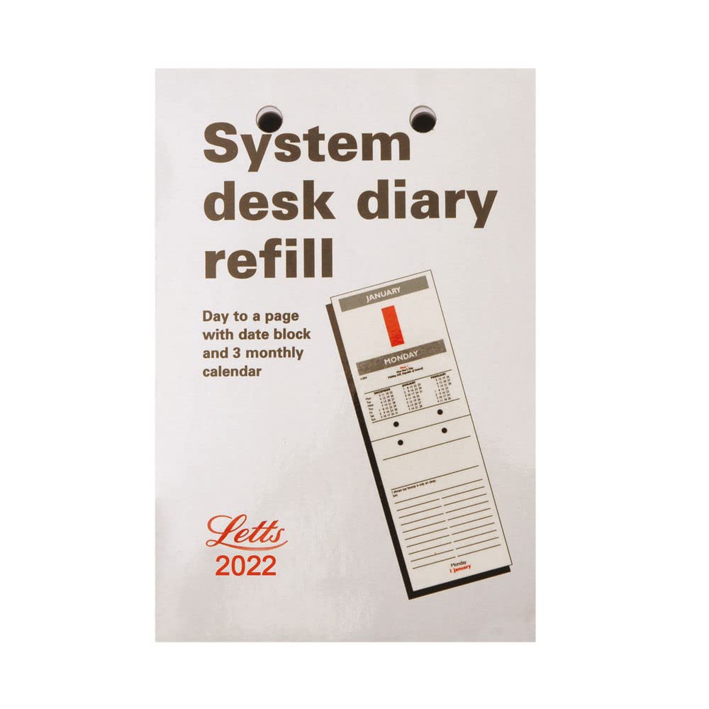 Letts System Desk Refill 2022