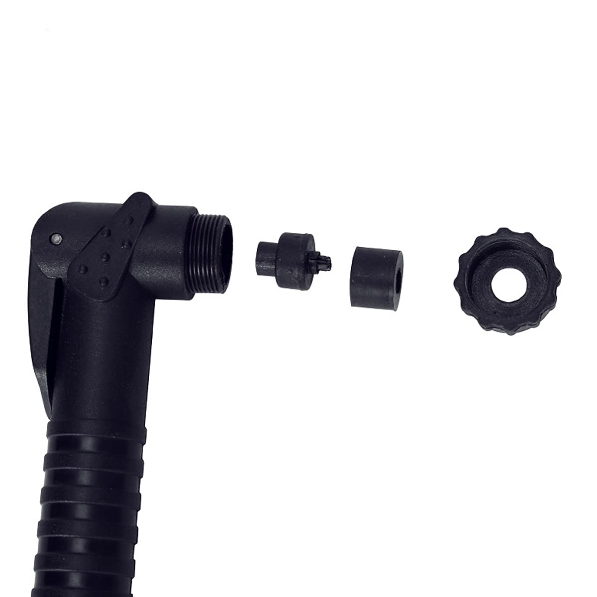 Mini Bike Pump Portable Frame Pump,Mountain BMX & Road Bike Tire Pump,No Valve Changing Needed/Include Mounting Bracket and Sport Balls Needle (Black)