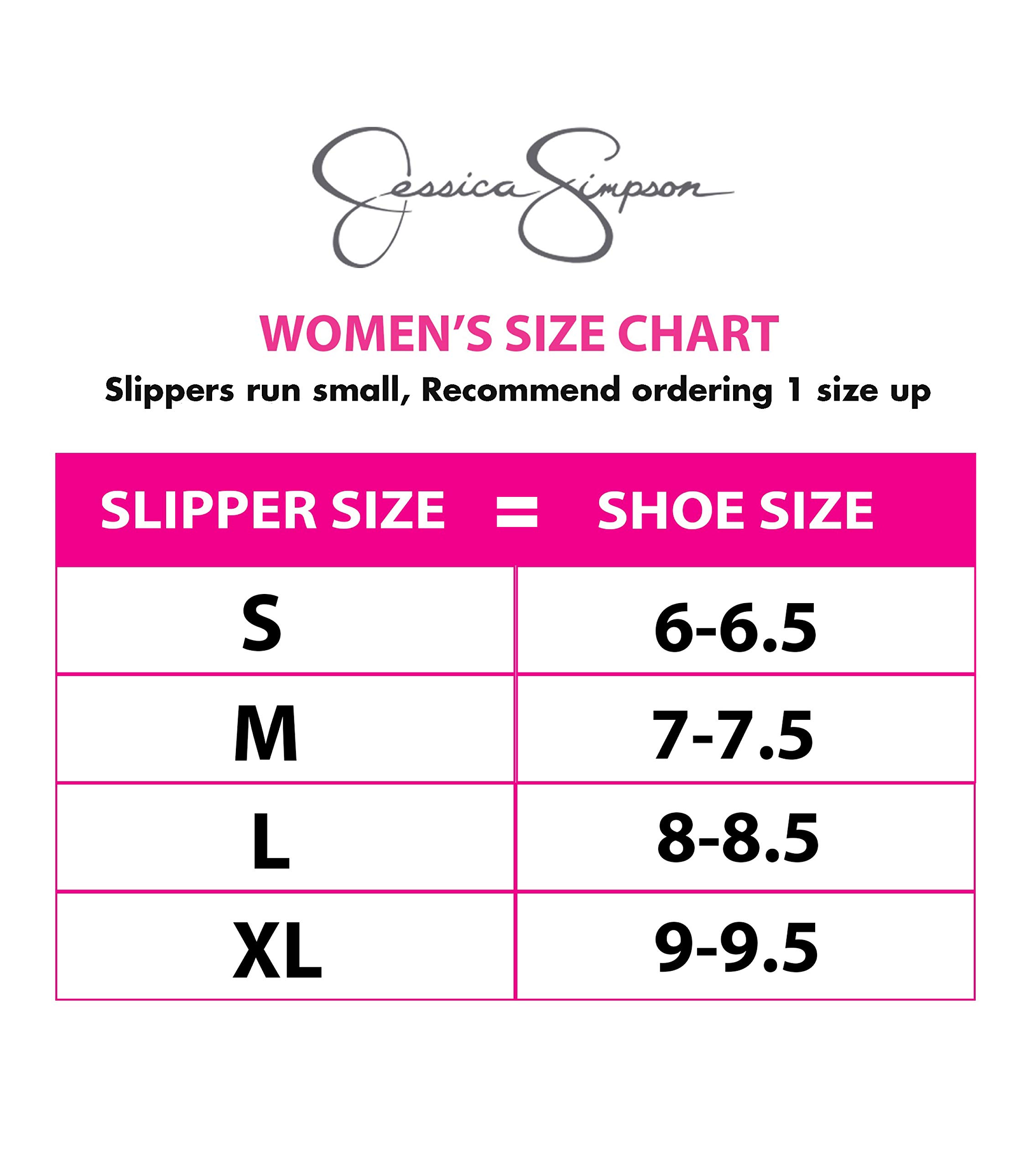 Jessica Simpson Women's and -Girls Microsuede Super Soft Bootie Slippers with Indoor Outdoor Sole, Cinnamon, Large