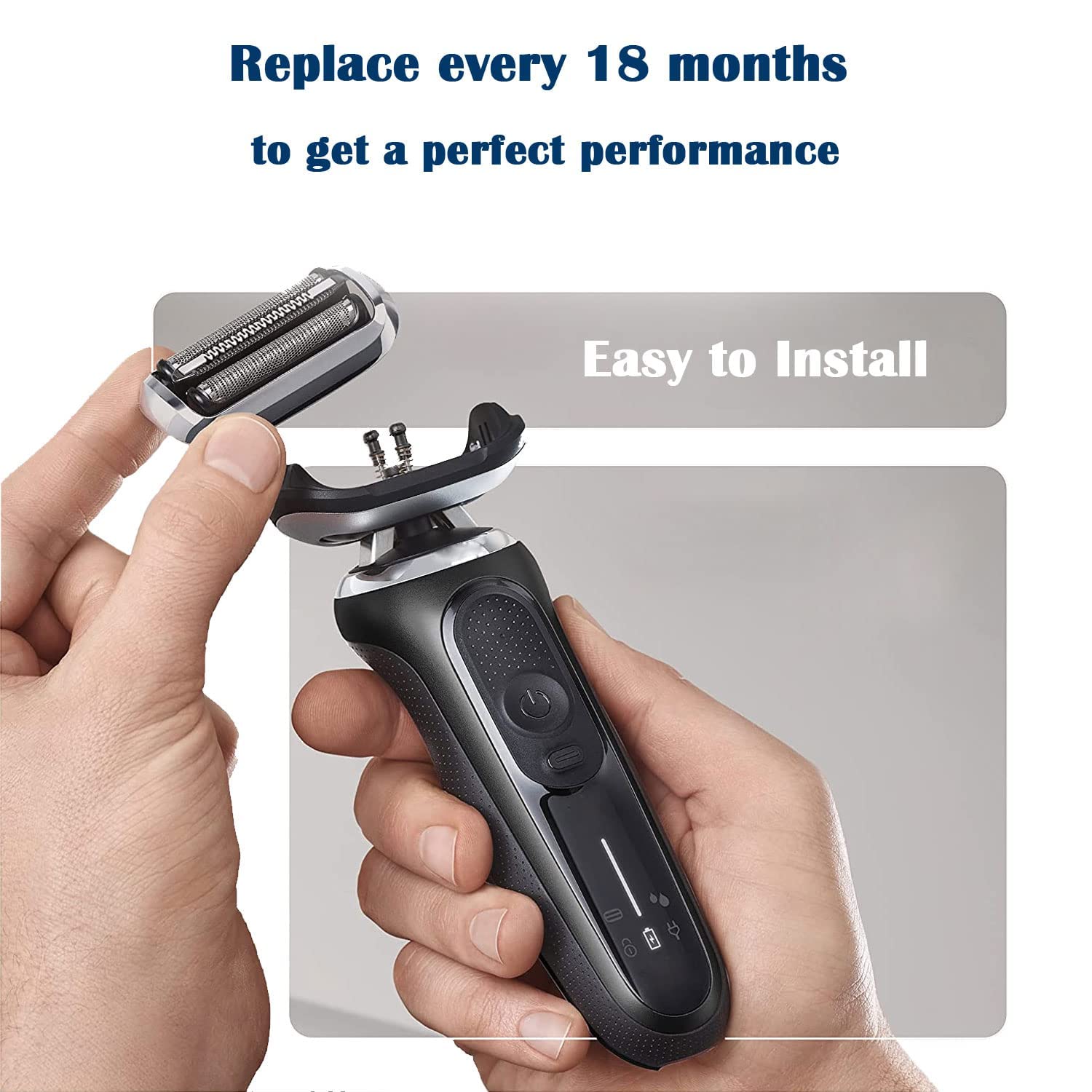 Series 7 70B Replacement Head Blades Fit for Braun Series 7 Shavers Electric Men's Razor, 70B Replacement Head Fit for Braun 7720, 750CC, 760CC, 765C, Shaver Replacement Heads Blade for Model Series 7