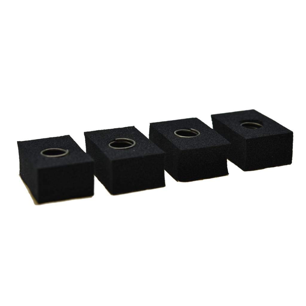 KAISH Pack of 4 Bass Pickup Height Foam Pickup Height Adjustment Pads with Springs for P Bass or Jaquar Pickups