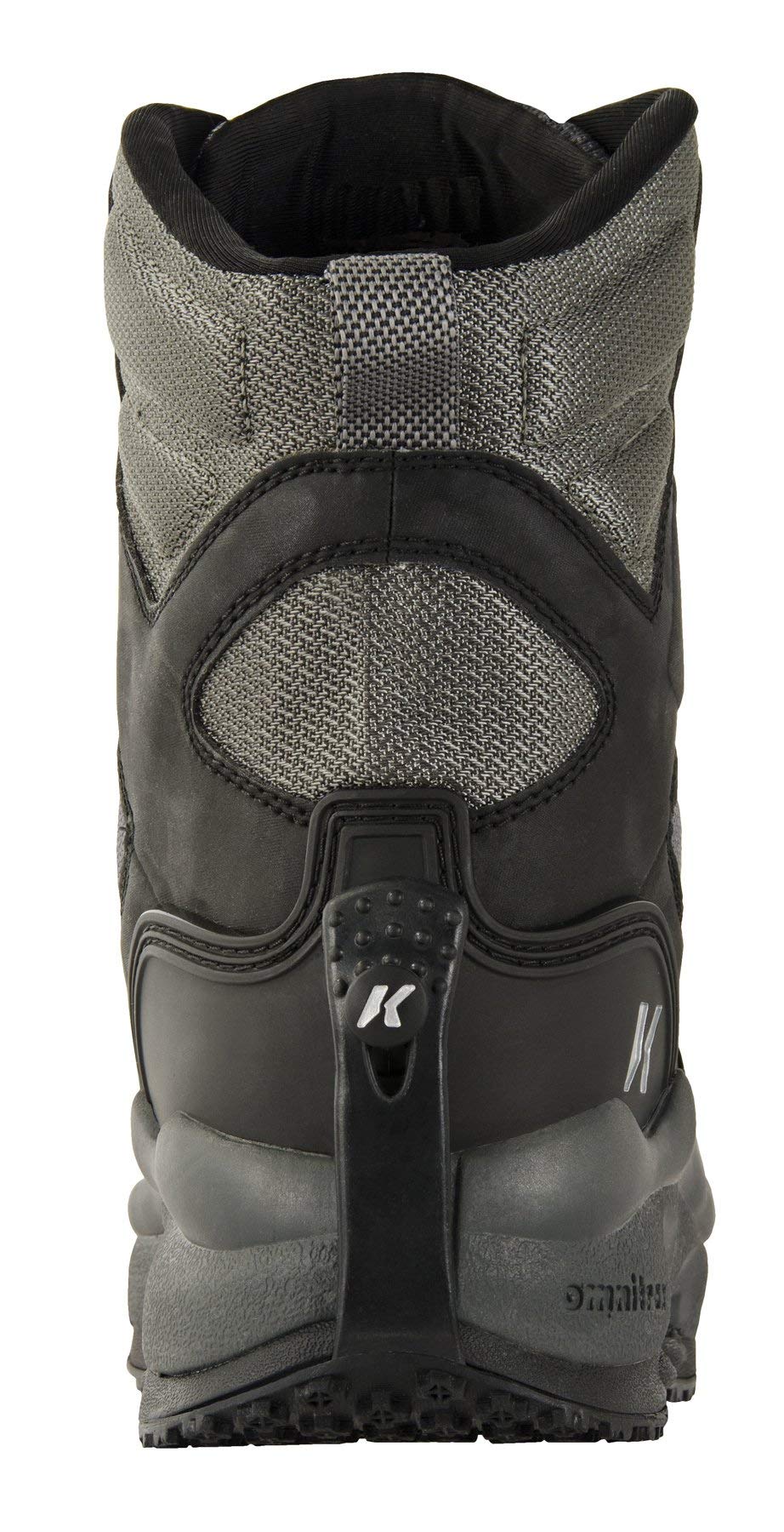 Korkers Men's Darkhorse w Studded Kling-On Soles, Black/Gunmetal, 9