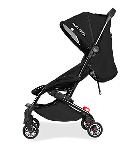 Maclaren Atom Travel System - Super Lightweight, Ultra-Compact Stroller, Fits On Airplane's Overhead Storage. Car Seat Compatible. Multi-Position Reclining Seat