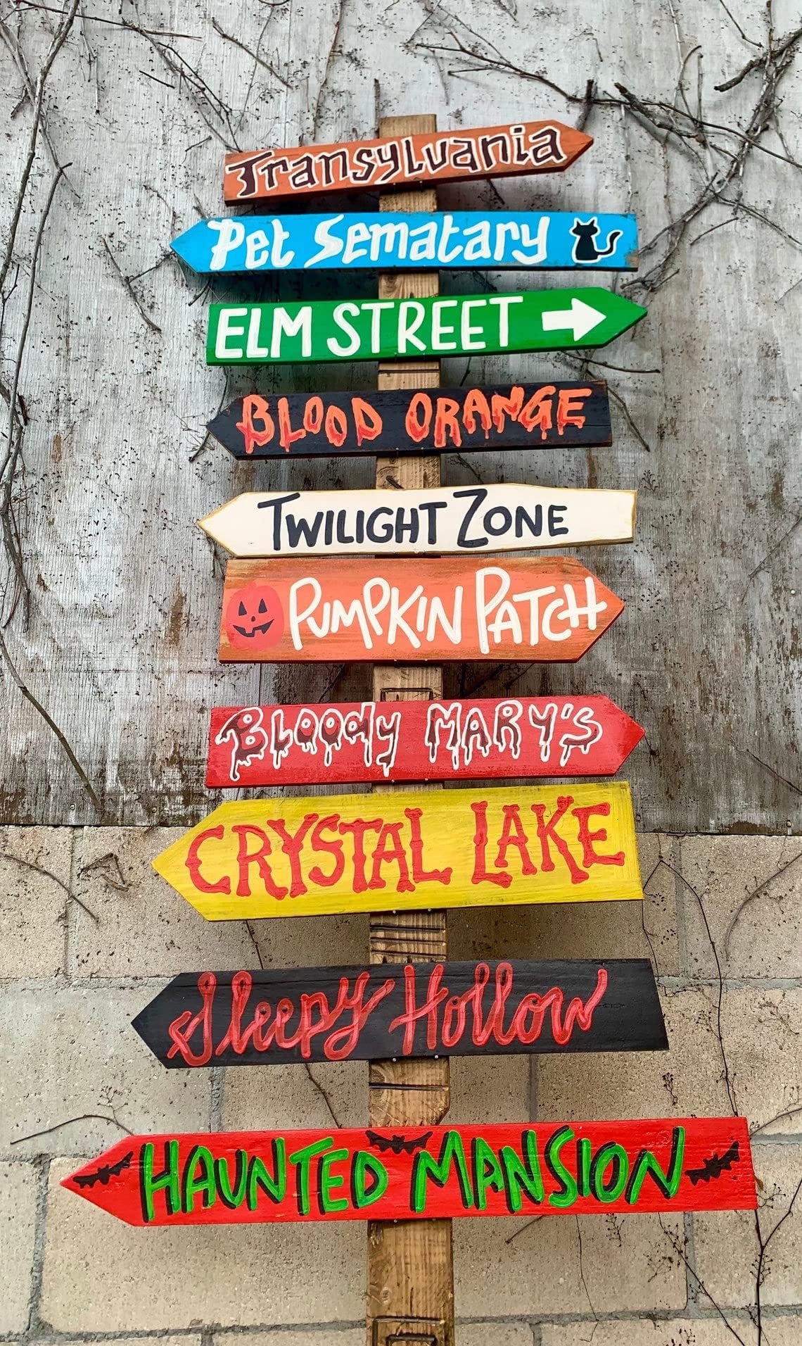 Wood Signs EXIT - Vintage Style Wooden Sign. Handmade Retro Home Gift Wooden Signs With Sayings 4x16 Inch