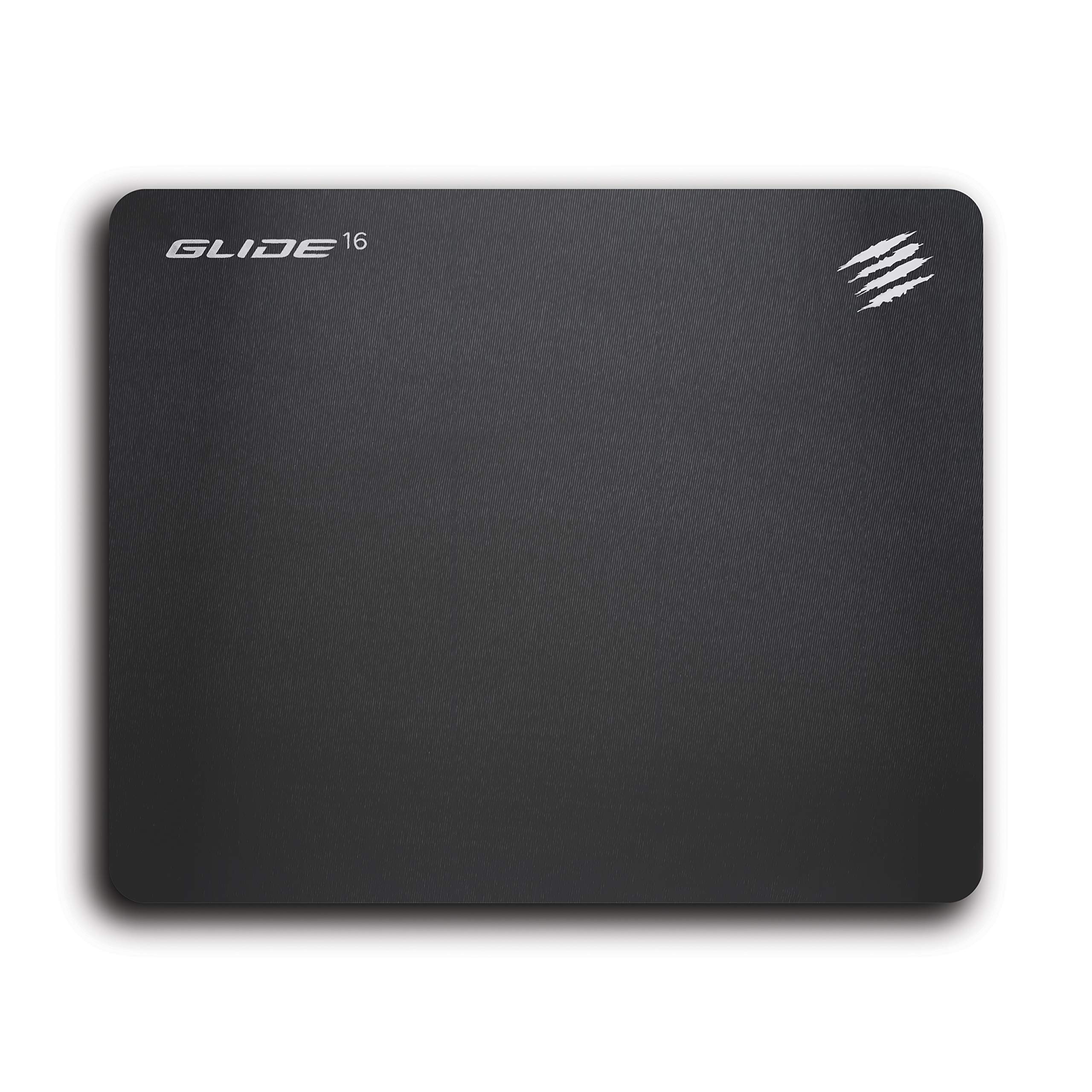 Mad Catz The Authentic G.L.I.D.E. 16 High Performance Gaming Mouse Pad Gaming Surface With Heat Bonded Edges And Non-Slip Rubber Base 10.6 x 12.6 in, Black