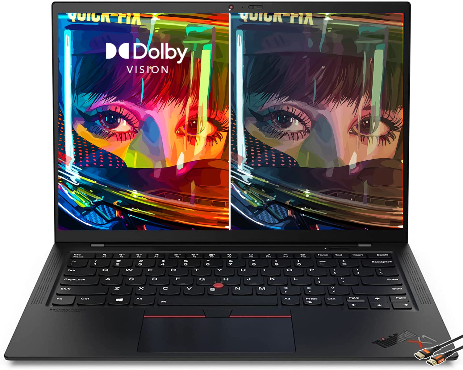Lenovo ThinkPad X1 Carbon Gen 8 Laptop, 14.0" FHD IPS 400 nits, i5-10210U, Webcam, WiFi-6, Backlit Keyboard, Fingerprint Reader, USB-C, HDMI, Intel UHD Graphics, Win 10 Pro, 16GB RAM, 512GB PCIe SSD