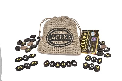 Jabuka Best Word Game Puzzle - Fun Family Games for Kids and Adults, Educational Spelling Party Game, Twistable Letter Travel Set, Portable, Word Games, Spelling Game for 2-8 Players