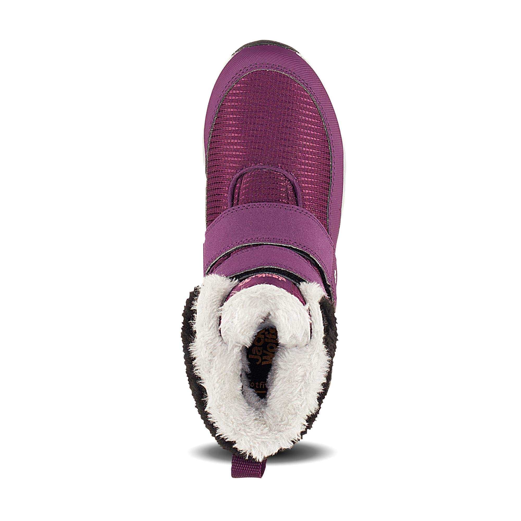 Jack Wolfskin Polar Wolf Texapore Mid Hiking Boots, Purple/Coral, 10 US Unisex Big Kid