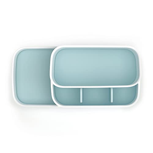 Joseph Joseph 70504 EasyStore Bathroom Storage Organizer Caddy Countertop, Blue 11.9 x 11.6 x 24.9 cm