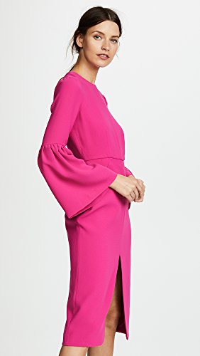 Jill Jill Stuart Women's Cocktail Dress with Front Slit and Bell Sleeves, Begonia Pink, 8