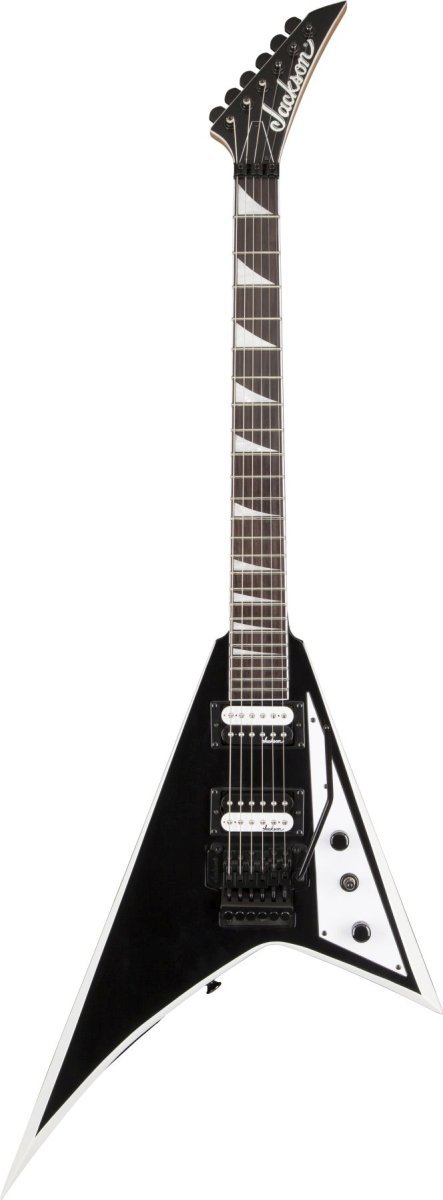 Jackson JS32 Rhoads - Black with White Bevels