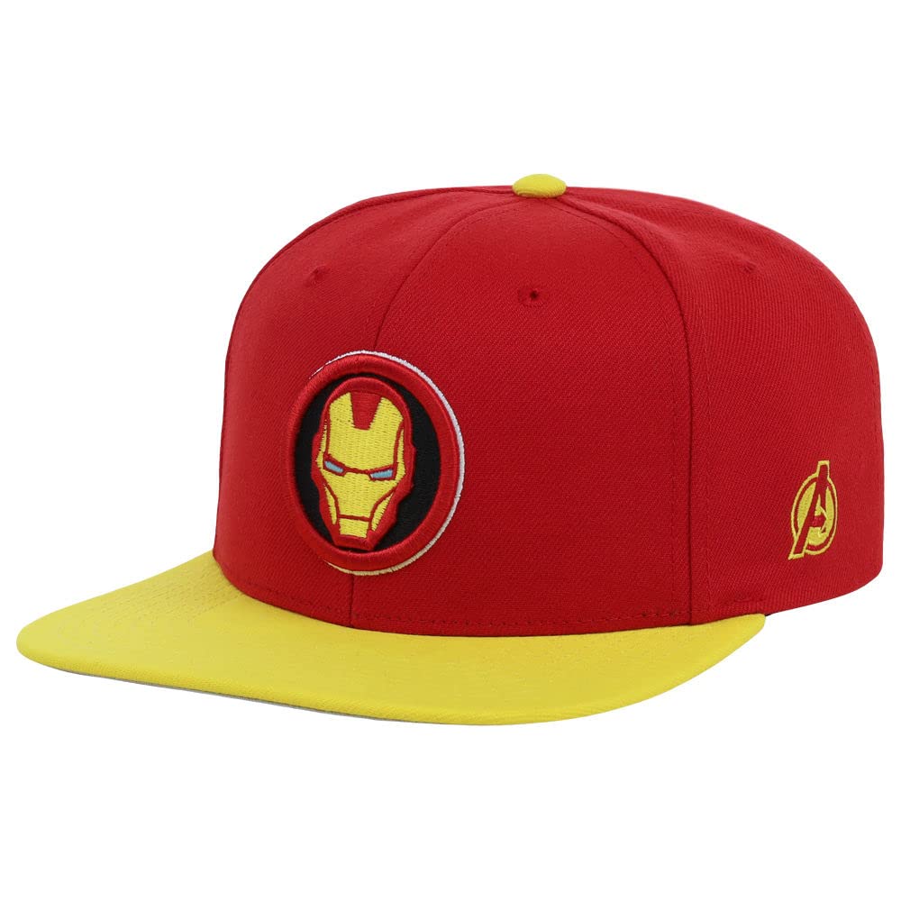 Marvel Iron Man Adult Fashion Adjustable Snapback Flat Bill Cap