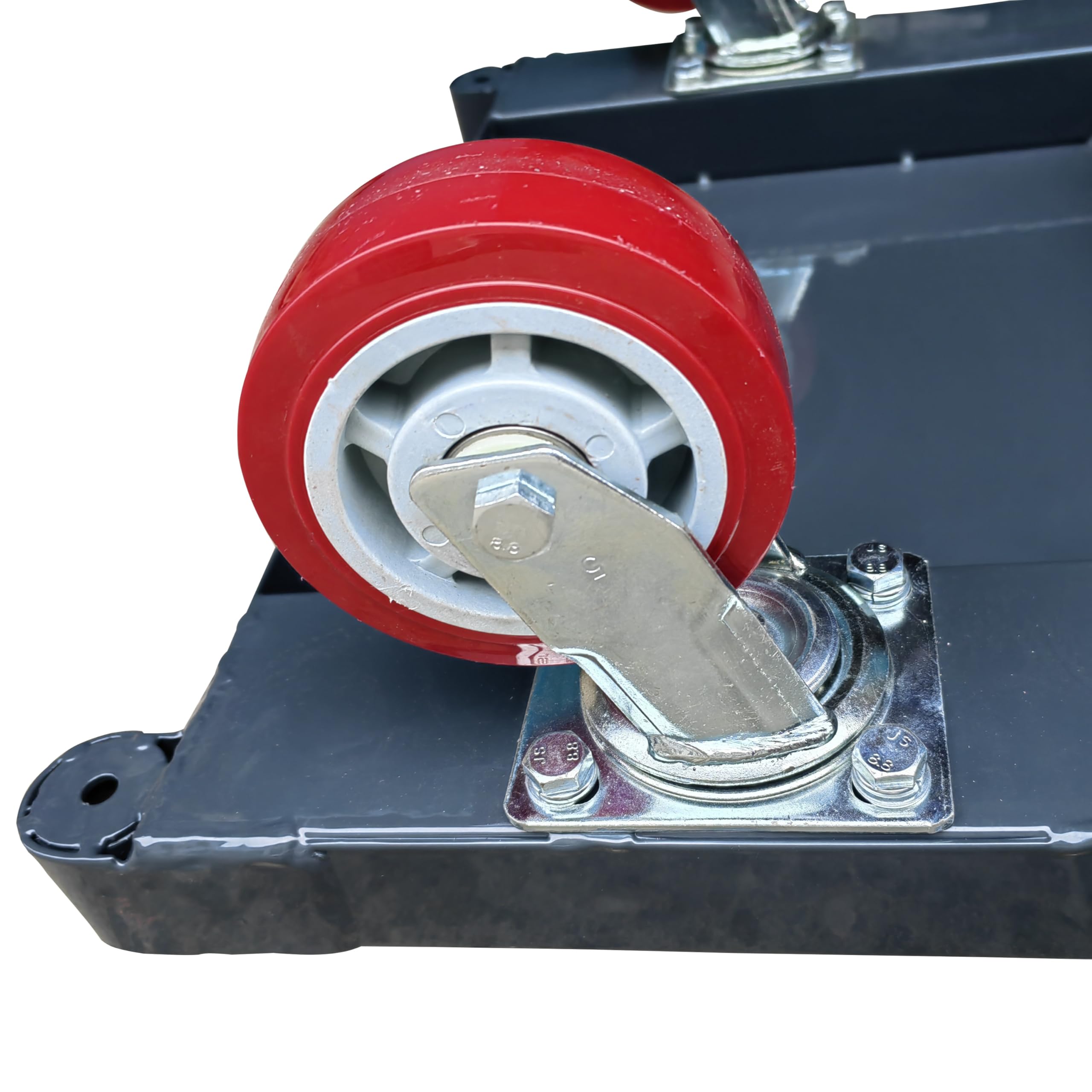 Platform Truck, Steel Deck, 30" x 60", 5" PU Casters, 2000 lb. Cap., Heavy Duty, Industrial Standard, Pake Handling Tools