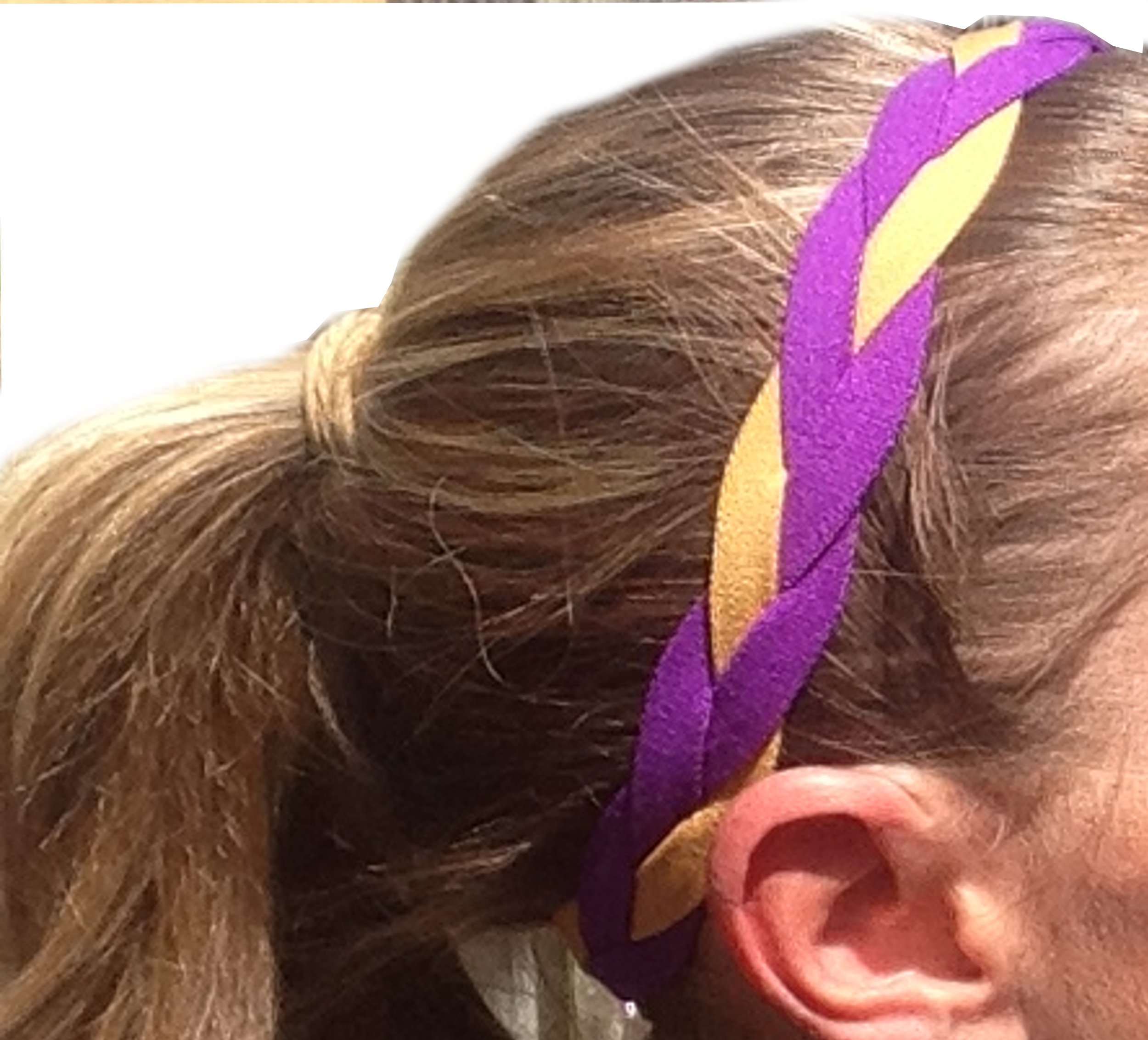 It's Ridic! No Slip Grip/Non-Slip Sports/Athletic Nylon Triple Braided Sports Headband