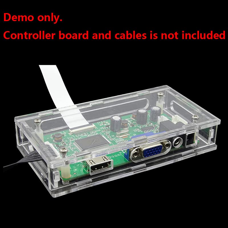 QAREQU Plastic Case for iPad 1 2 3 4 Air HDMI VGA LCD Controller Board Shell Protector Box